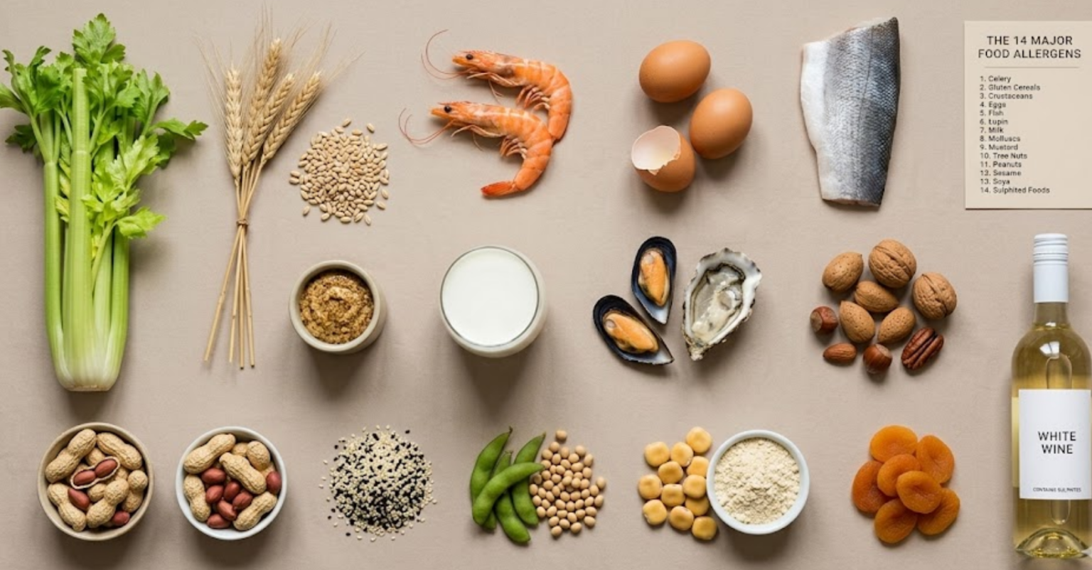 What Are the 14 Major Allergens? A UK Food Safety Guide